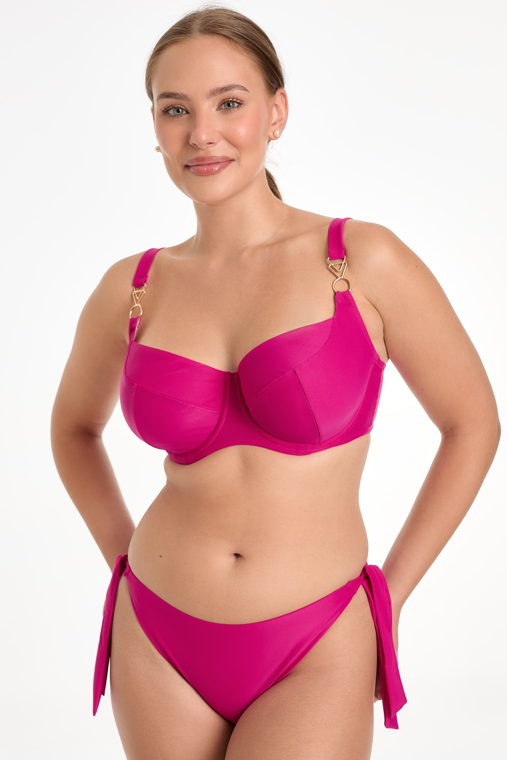 Biustonosz plażowy Capri fuksja KB161 Soft Full Cup | Ewa Bien Lingerie